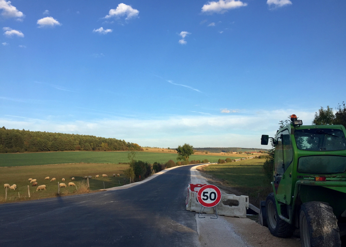 La RD 15 à nouveau ouverte à la circulation – Longchamp-sur-Aujon